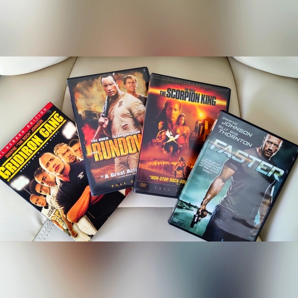 Media | Lot Of 4 Dwayne Johnson The Rock Dvd S | Poshmark